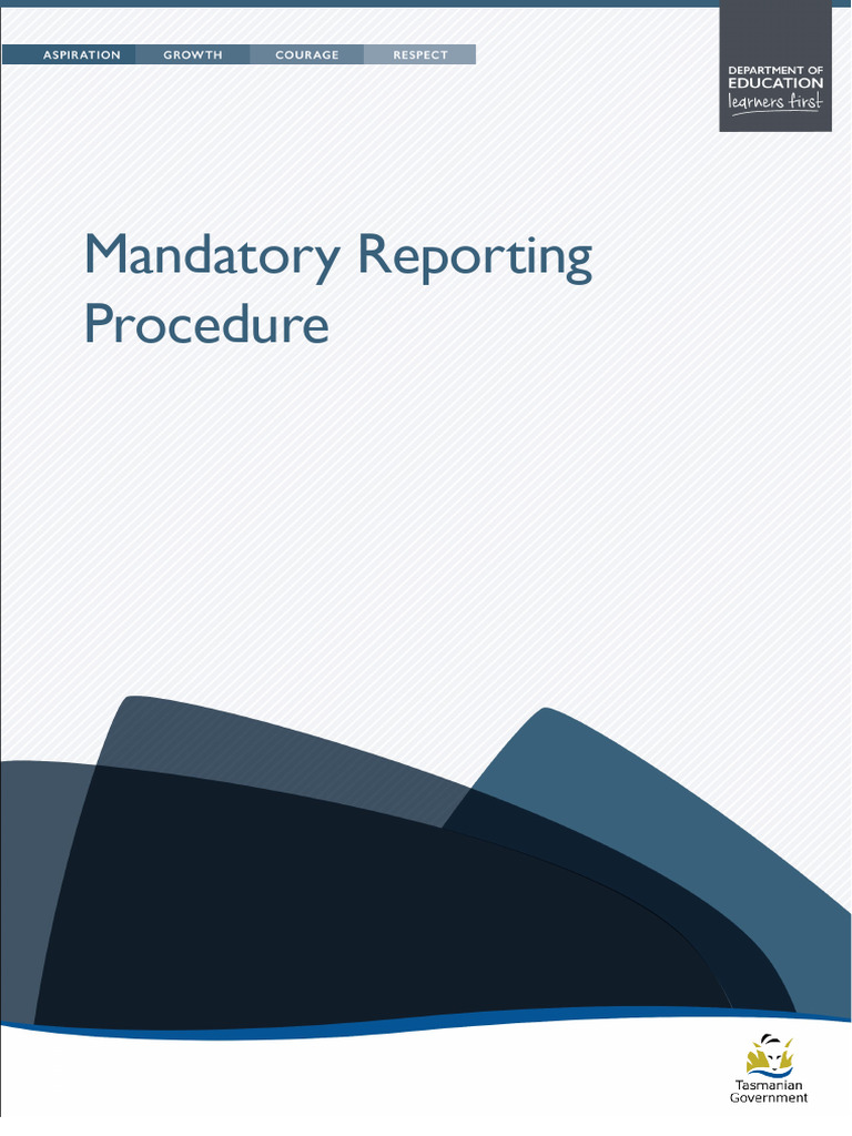Mandatory Reporting Procedures | PDF | Child Neglect | Child Abuse