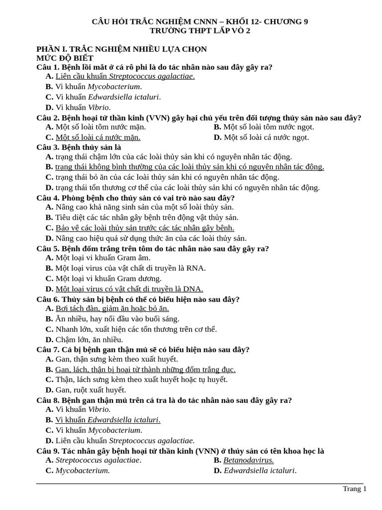 CNNN 12 Chương 9 | PDF