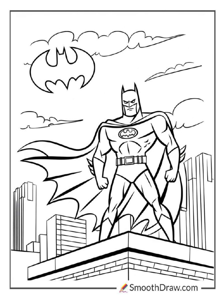 Batmobile Coloring Page | PDF