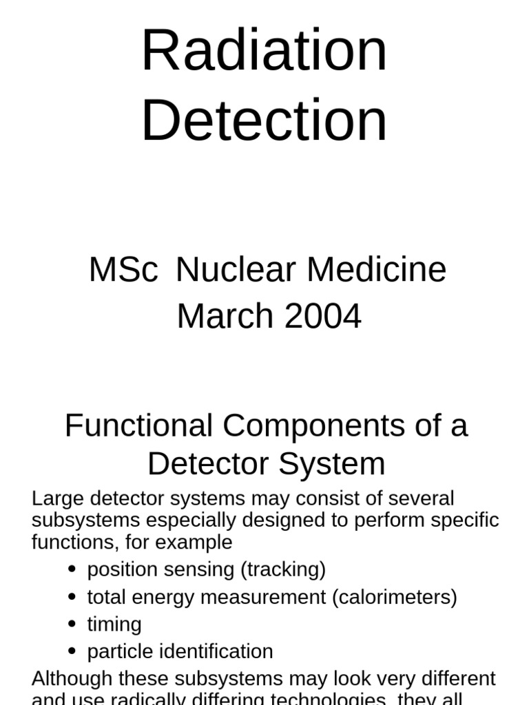 1 - Scintillation Detectors | PDF | Emission Spectrum | Fluorescence