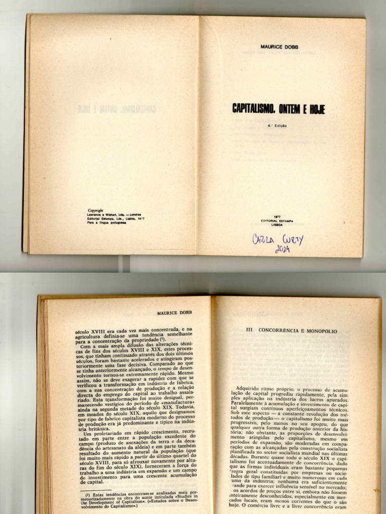 Texto 17 - Dobb (1962) - Capítulo 3 | PDF