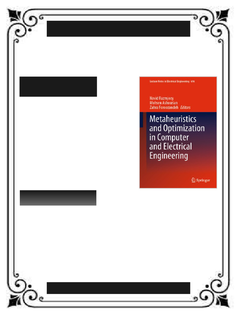 Metaheuristics and Optimization in Computer and Electrical Engineering ...