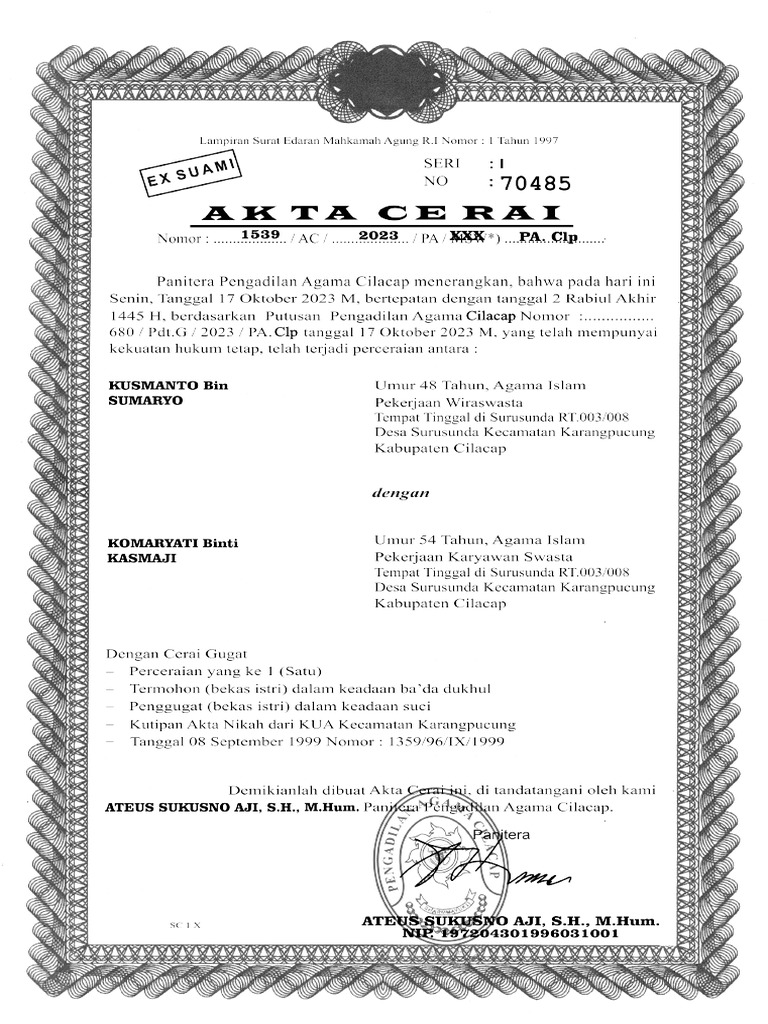 Akte Cerai 5 | PDF