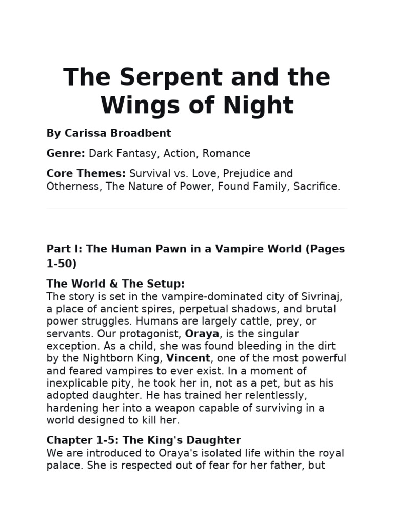 The Serpent and The Wings of Night | PDF