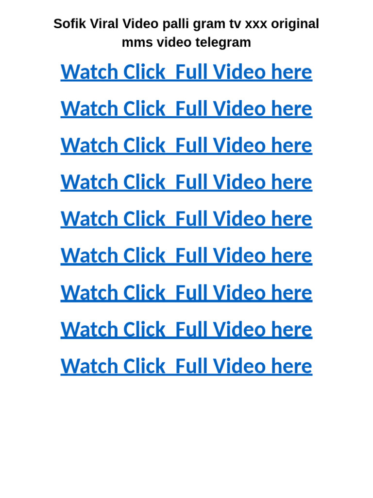 Sofik Viral Video Palli Gram TV XXX Original Mms Video Telegram | PDF