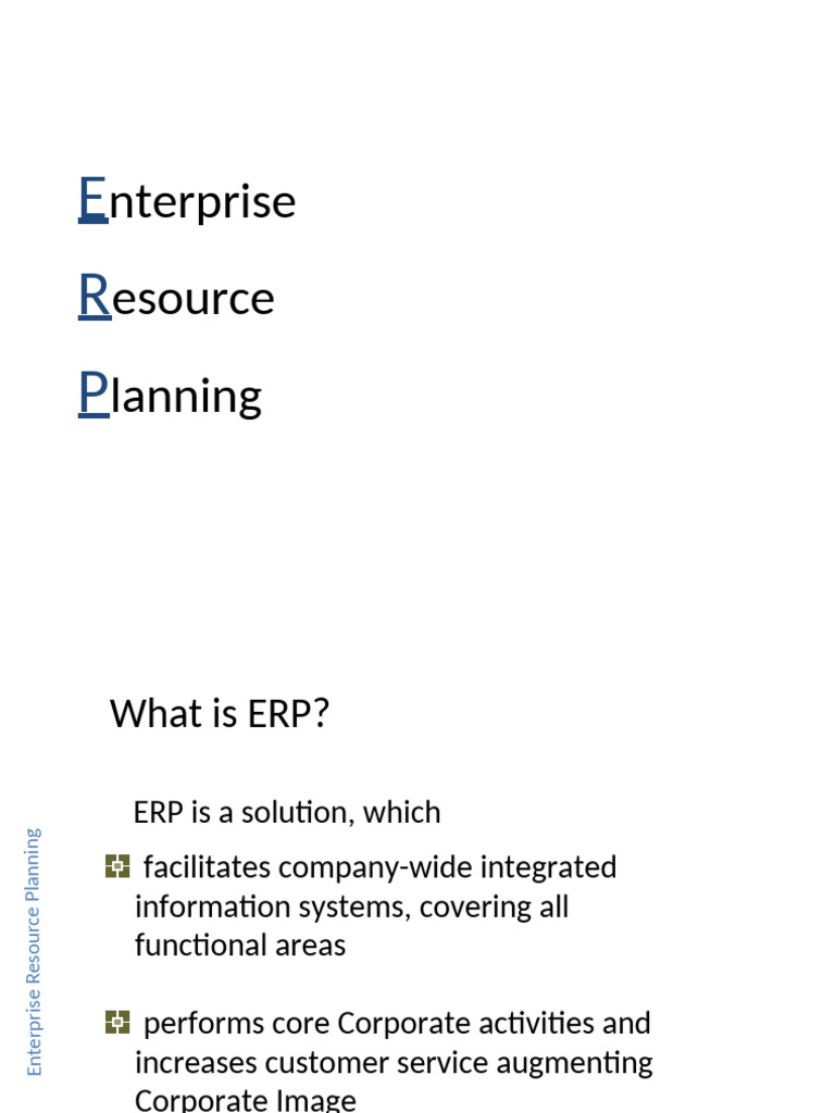 ERP I SAP Recap | PDF | Enterprise Resource Planning | Financial Accounting
