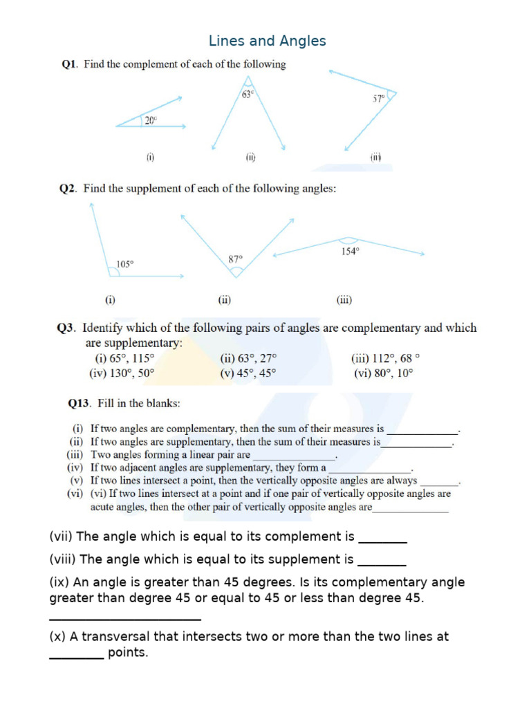 Understanding Angles and Their Relationships | PDF