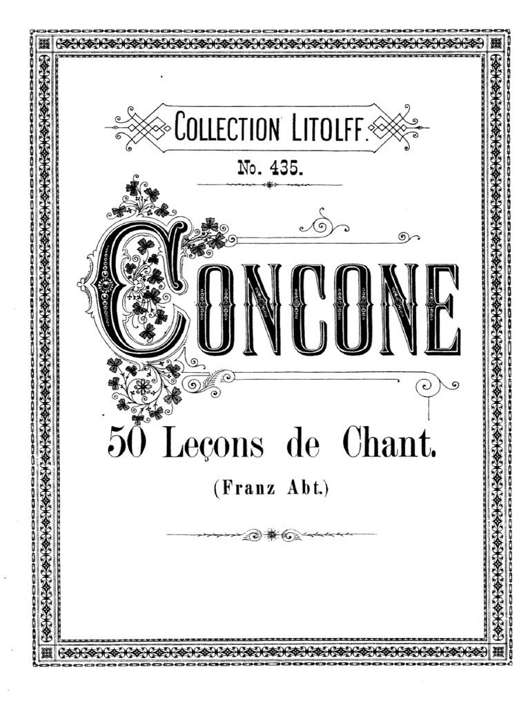 Concone Medium Voice | PDF