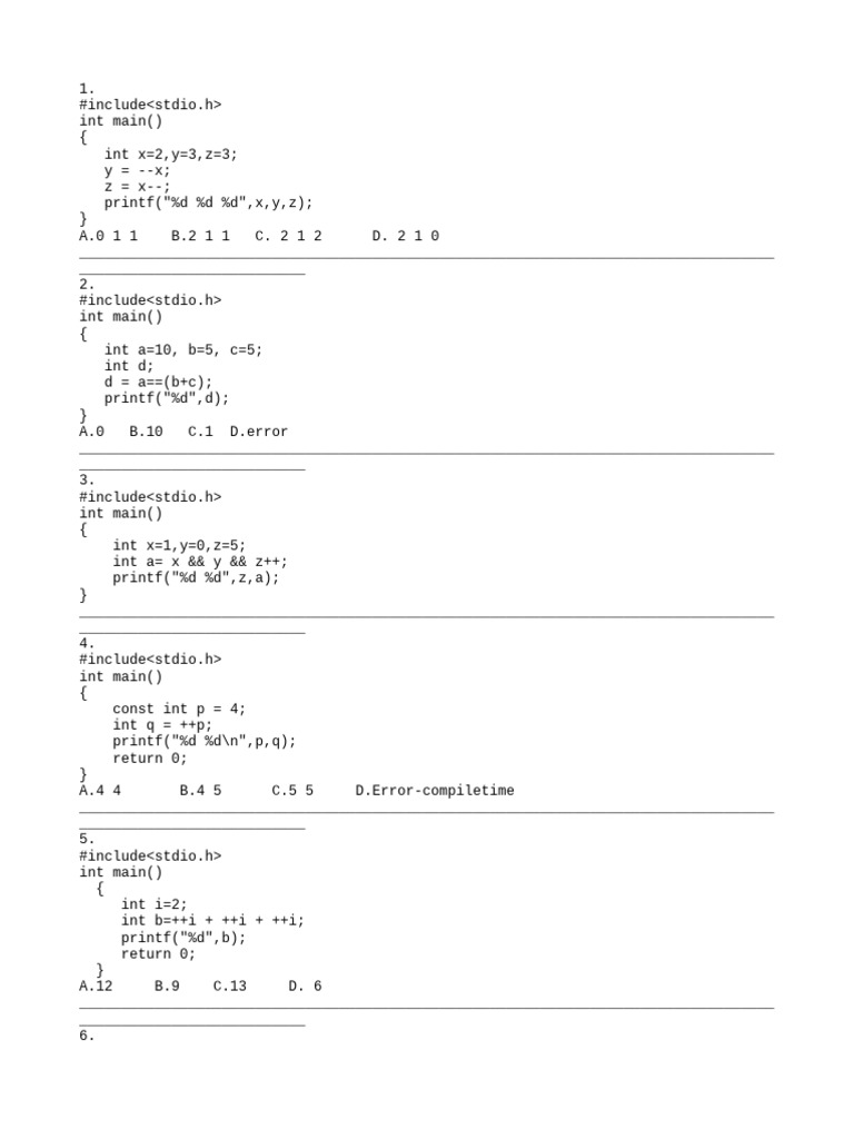 118 Tricky | PDF | Pointer (Computer Programming) | Object Oriented ...