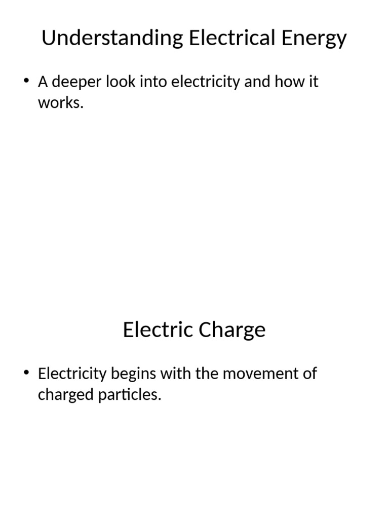 Electrical Energy Presentation 3 | PDF