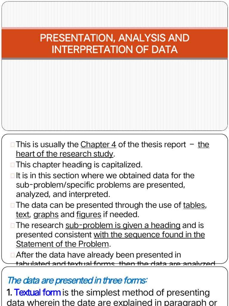 Data Presentation and Analysis Guide | PDF | Chart | Pie Chart