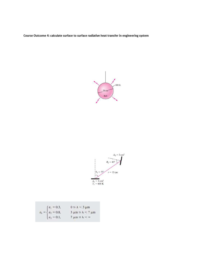 Radiation Heat Transfer Tutorial | PDF | Forms Of Energy | Quantity