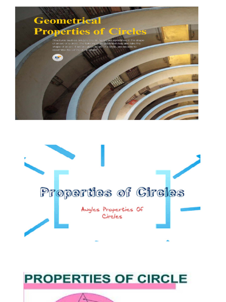 Circles Properties | PDF
