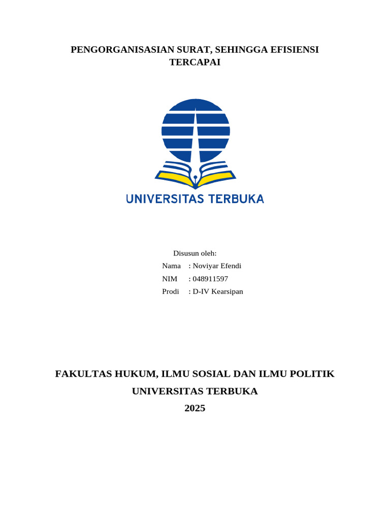 Tugas 3 Pengurusan Surat, Tata Persuratan Dan Formulir | PDF