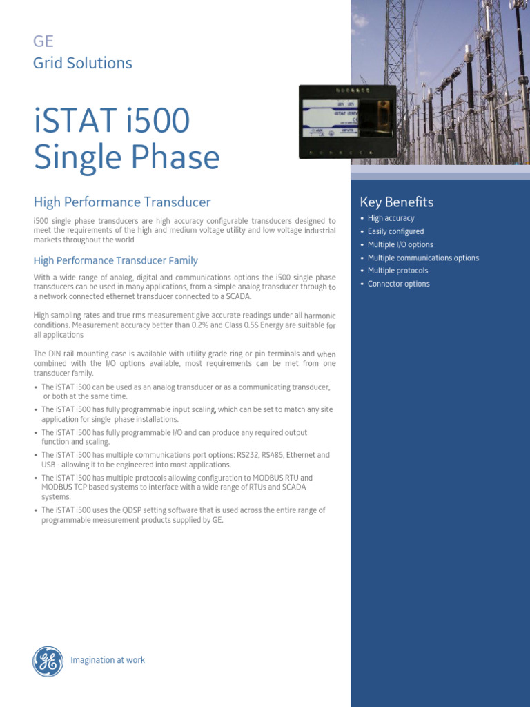 ISTAT i500 Brochure en 2018 12 Grid GA 0805 | PDF | Electric Power ...