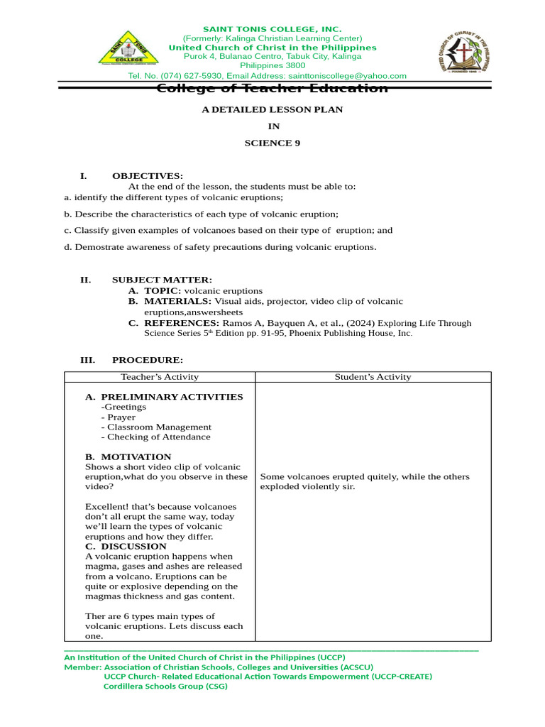 DLP Format | PDF | Volcano | Volcanology