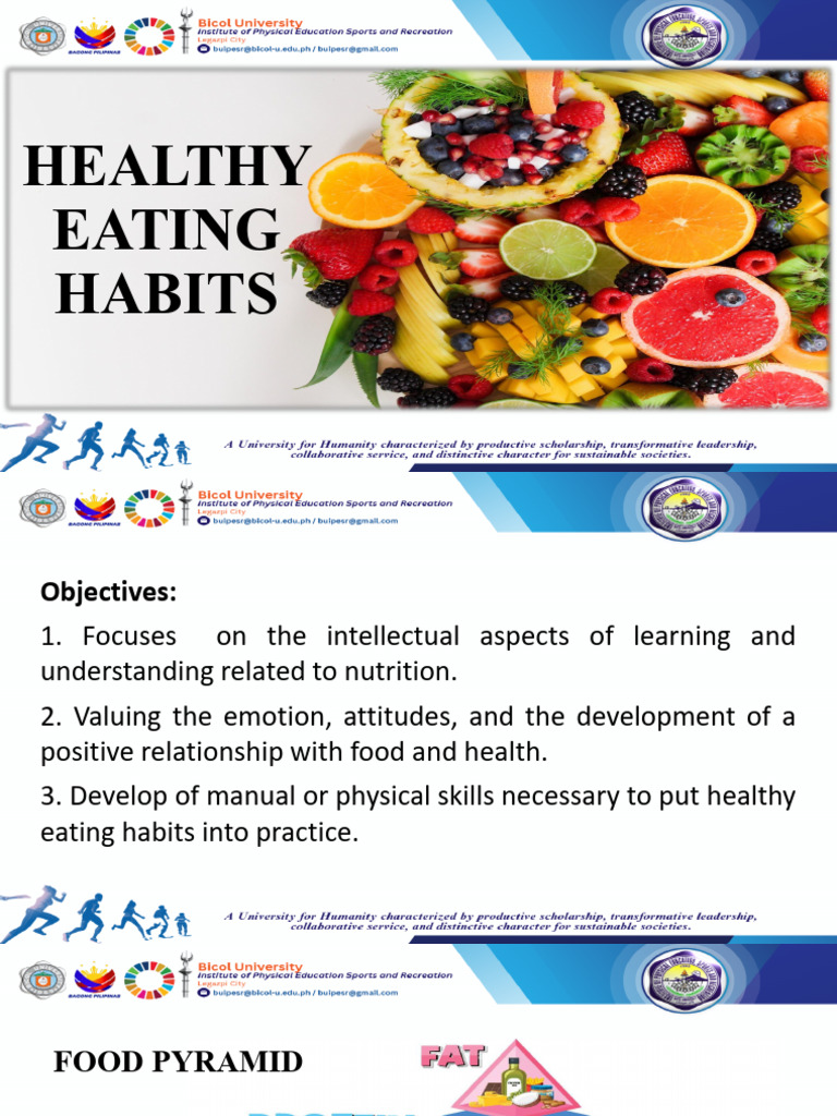 Essential Healthy Eating Habits Guide | PDF | Fat | Dietary Fiber