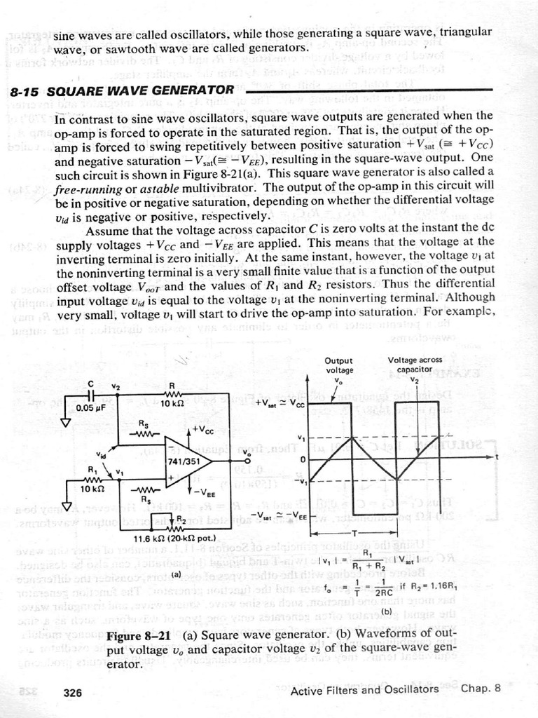 Op-Amps Square Triangle WG and VCO - Compressed | PDF