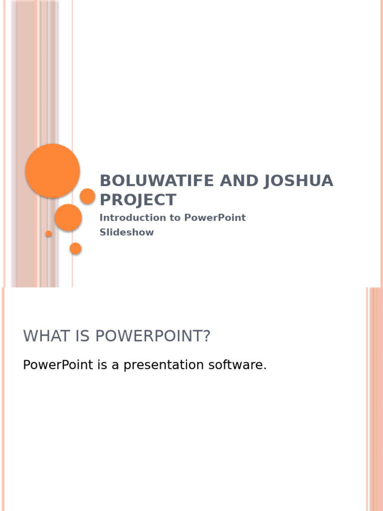 Boluwatife and Joshua Project | PDF