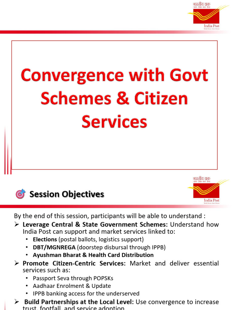 1421 - Convergence With Govt Schemes and Citizen Services - Convergence ...