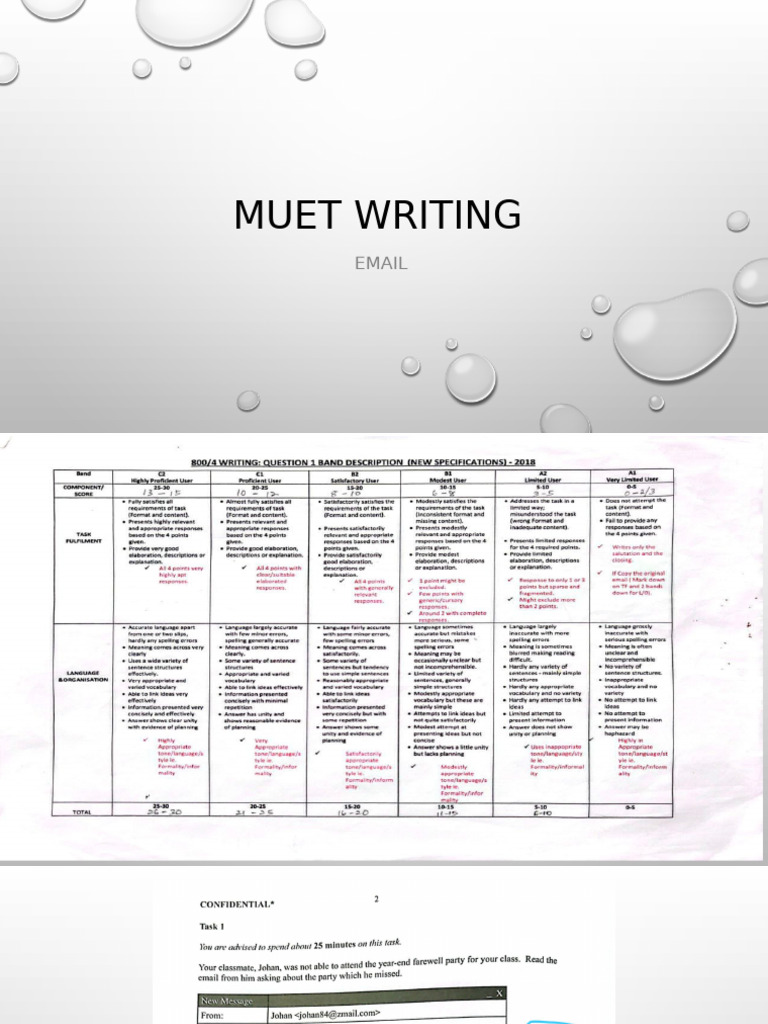 Muet Writing | PDF