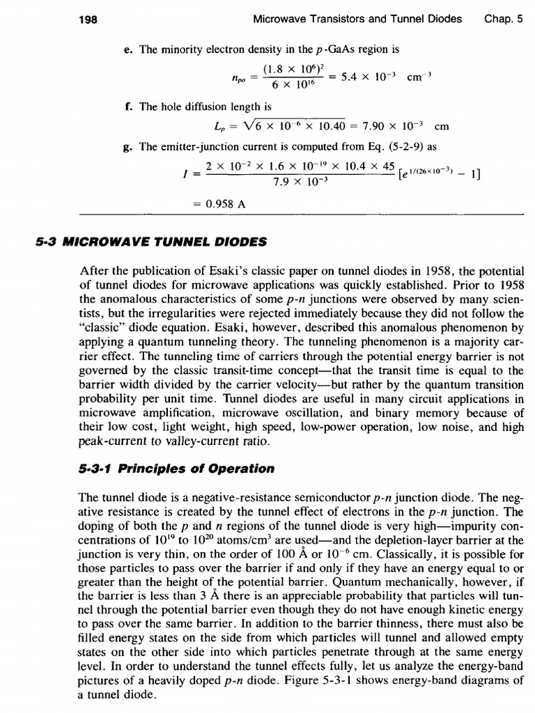 Tunnel Diode | PDF | Quantum Tunnelling | Diode
