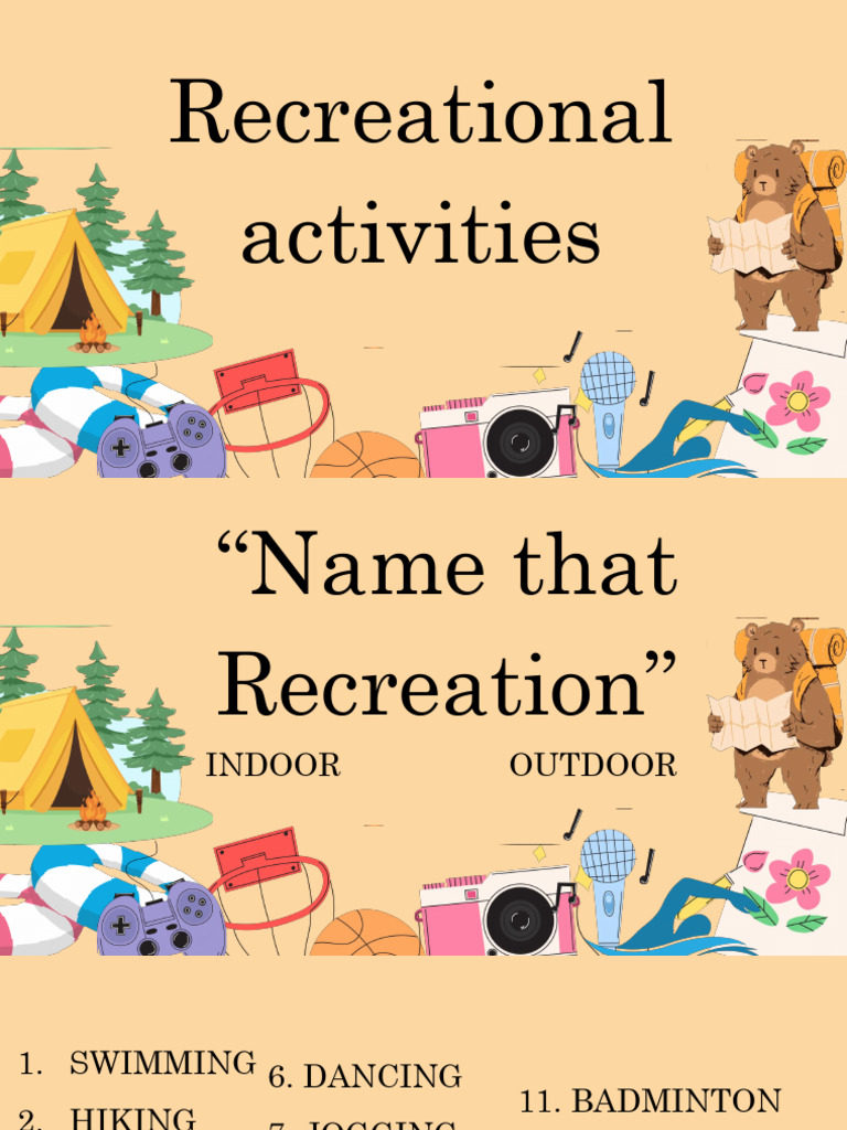 HOPE 4 Lesson1 Recreational Activities Swimming | PDF | Swimming (Sport ...