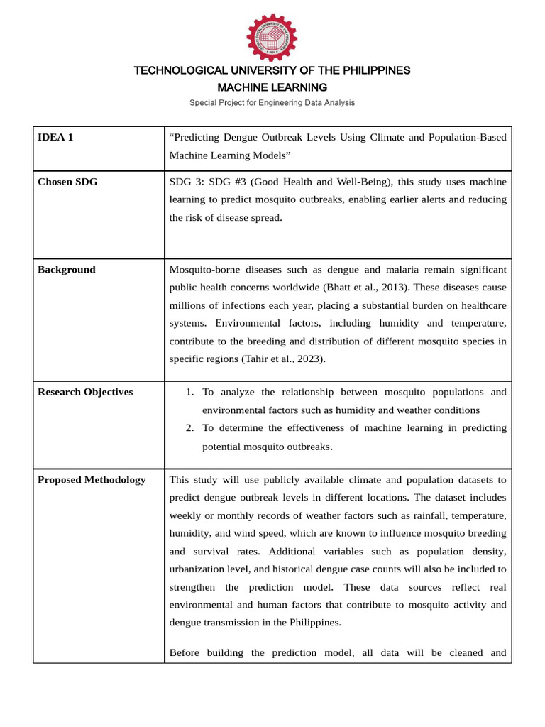Machine Learning Title Proposal | PDF | Machine Learning | Applied ...