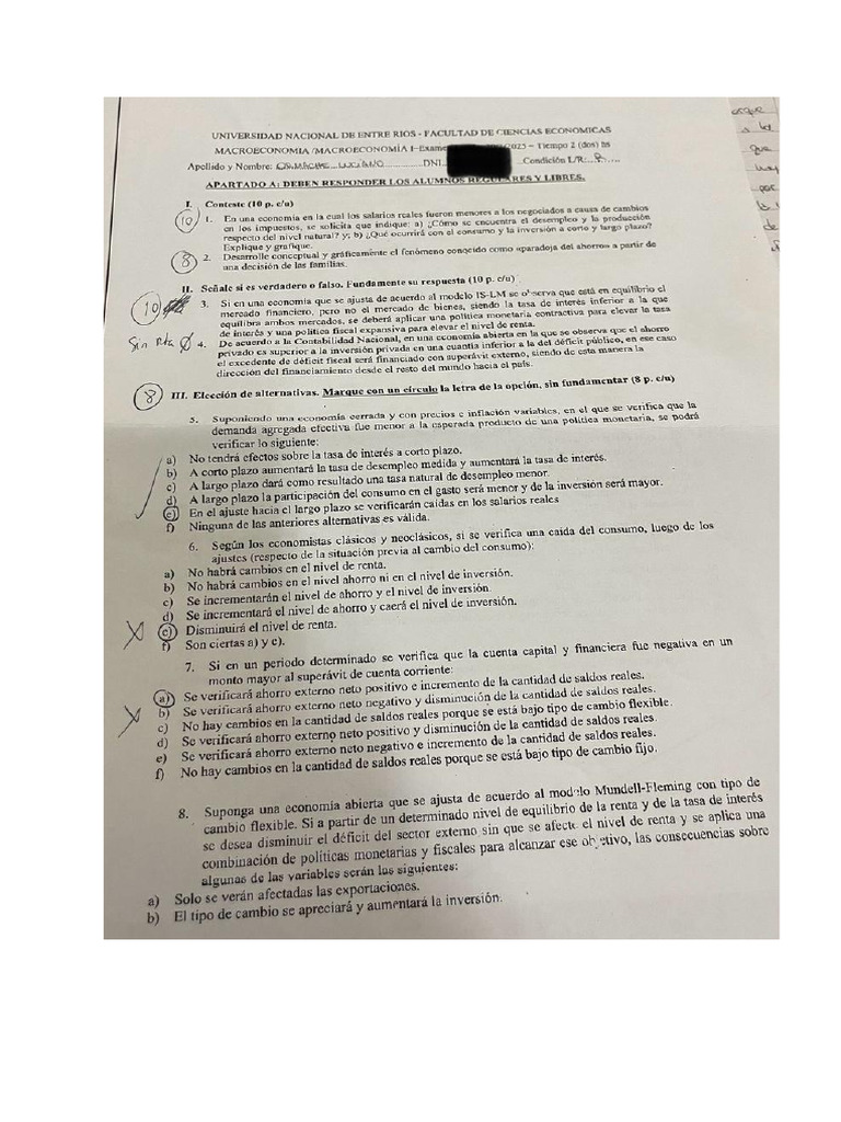Preguntas Segundo Parcial Macro | PDF