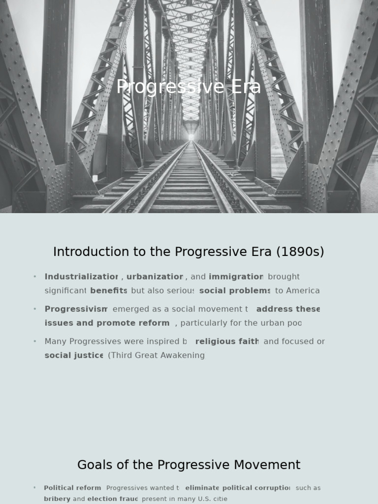 Overview of the Progressive Era Reforms | PDF | Muckraker ...