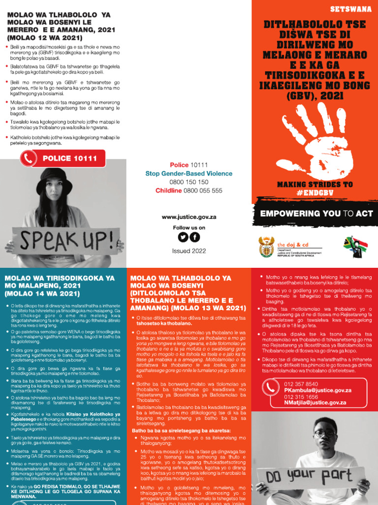 GBV Brochure2023 Setswana | PDF