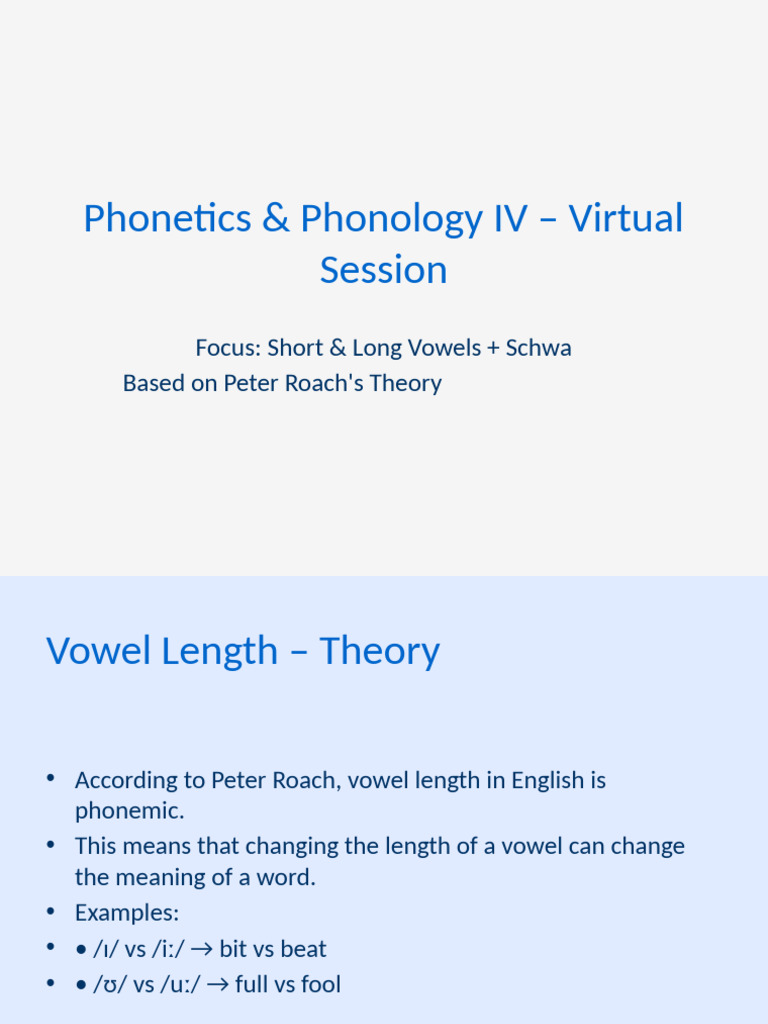 Phonetics Session Presentation Final | PDF | Vowel | Stress (Linguistics)