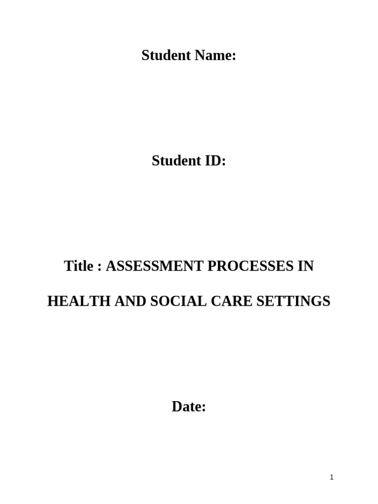 Care Assessment Models in Social Care | PDF | Evaluation | Risk