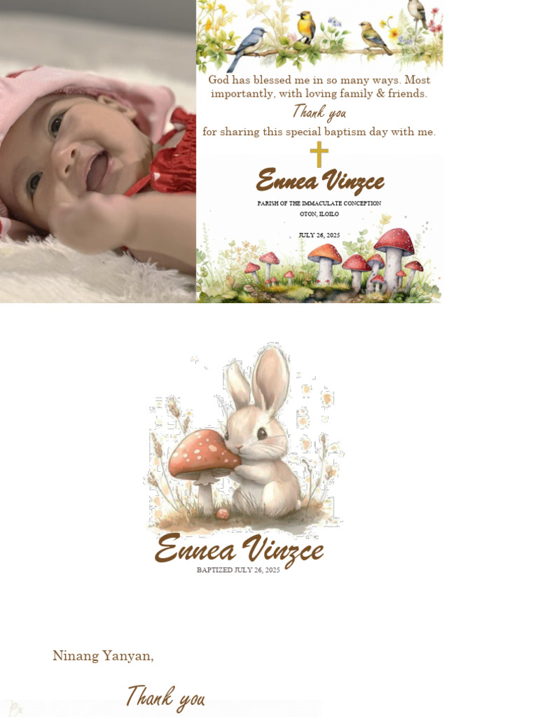 Ennea Baptism v3 PDF | PDF | Religious Rituals | Baptism