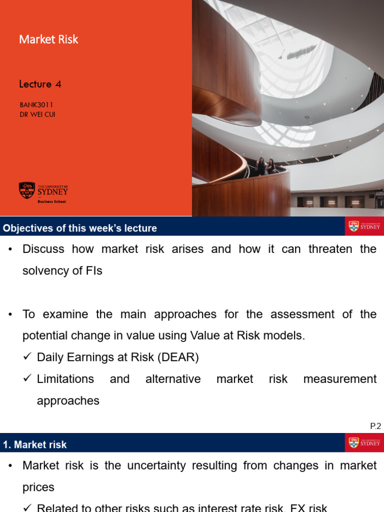 Understanding Market Risk Measurement | PDF | Value At Risk | Risk