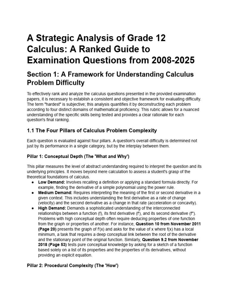 Grade 12 Calculus Exam Question Analysis | PDF | Tangent | Equations