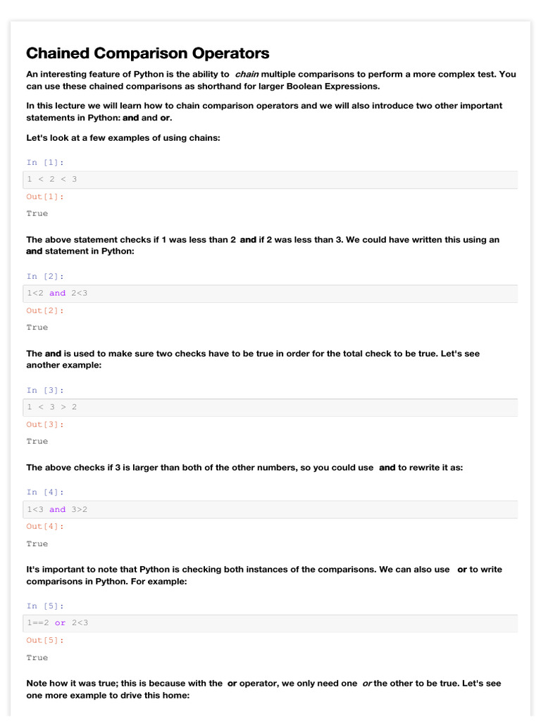 02 Chained Comparison Operators Pdf