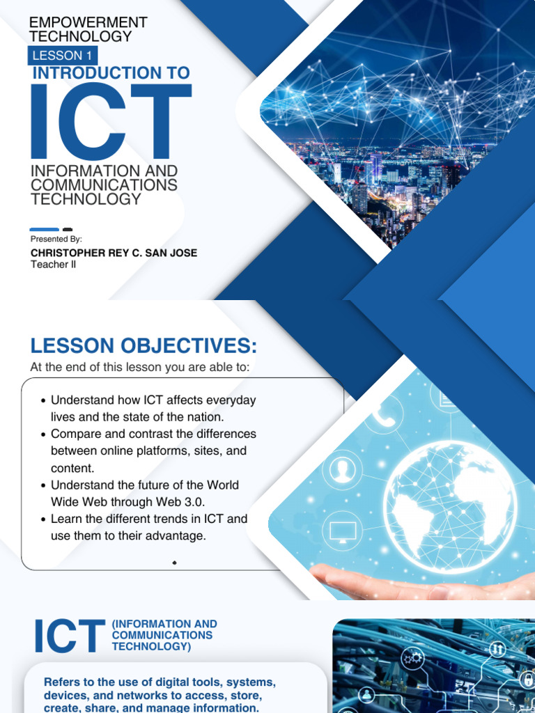 Empowerment Technology Lesson 1-1 (Ict Trends and Web Versions ...