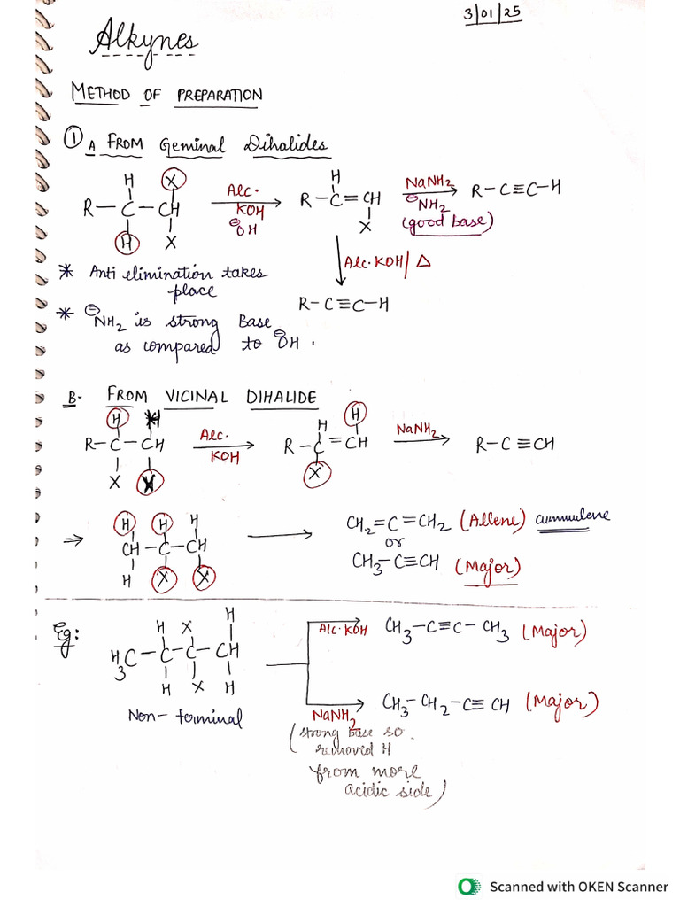 Hydrocarbon Alkynes | PDF