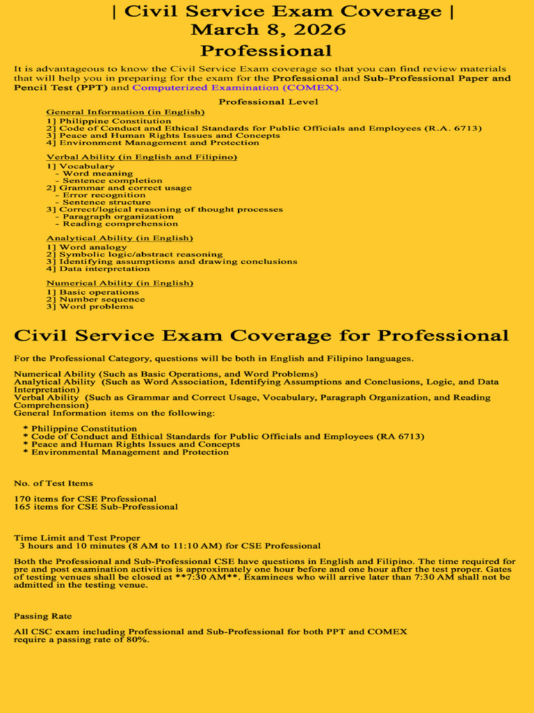 CSE Coverage Professional (2026) | PDF