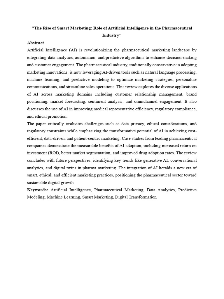 Pratik Kunnure 14 (Role of AI) | PDF | Artificial Intelligence ...