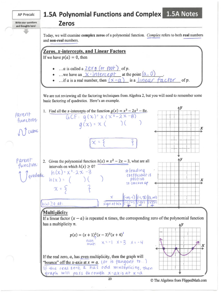 1.5A Flipped Math | PDF