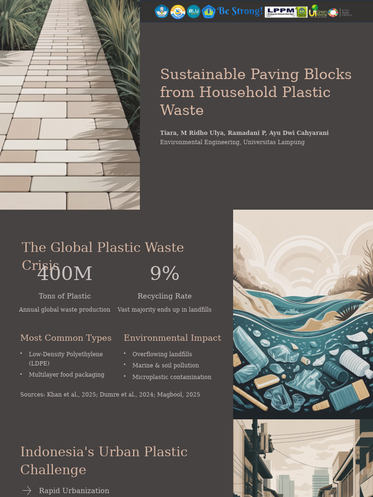 Sustainable Paving Blocks From Household Plastic Waste | PDF | Plastic ...