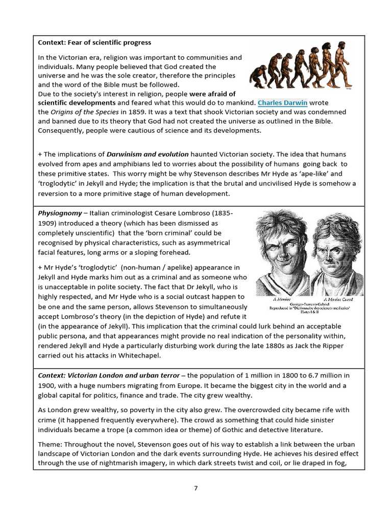Victorian Fears: Science vs. Religion | PDF | Strange Case Of Dr Jekyll ...