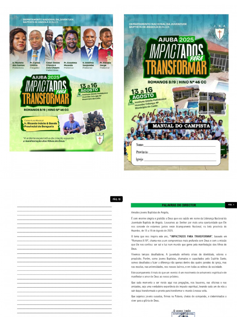 Manual Do Campista - Modelo Ajustado Ajuba 2025 | PDF