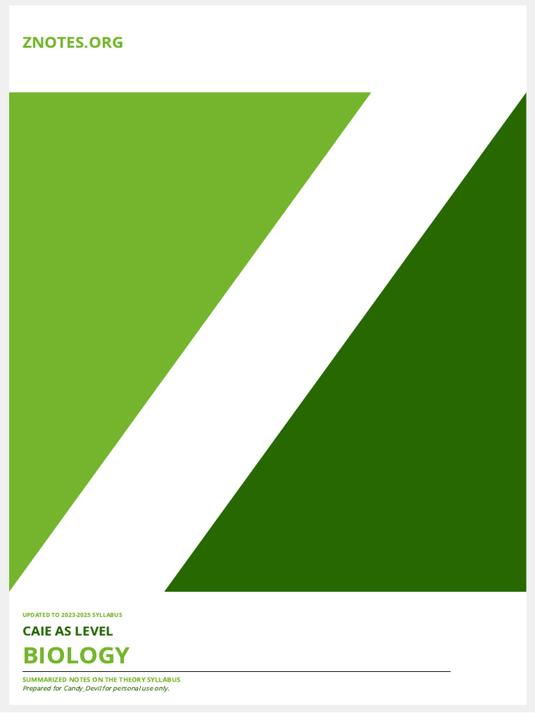 CAIE as Level Biology Theory | PDF | Microtubule | Endoplasmic Reticulum