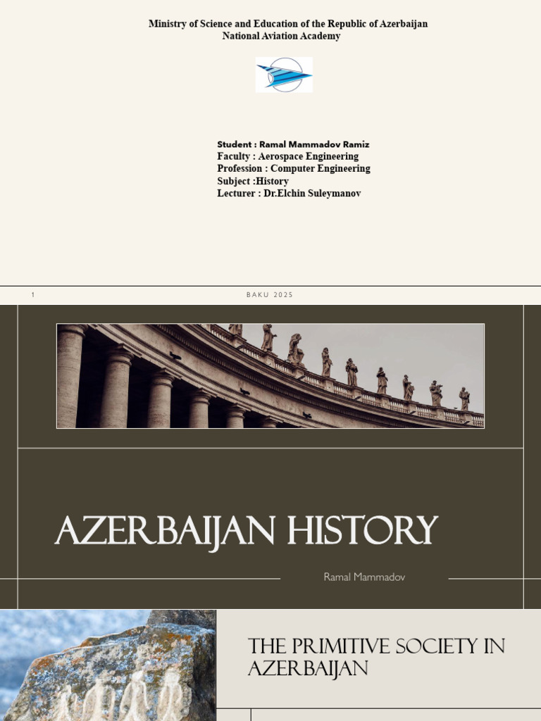 Ramal Mammadov Ramiz History | PDF | Paleolithic