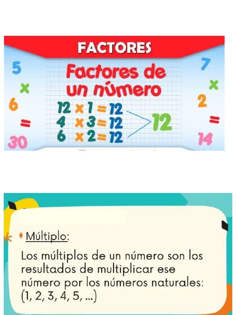 Factores y Multiplos | PDF