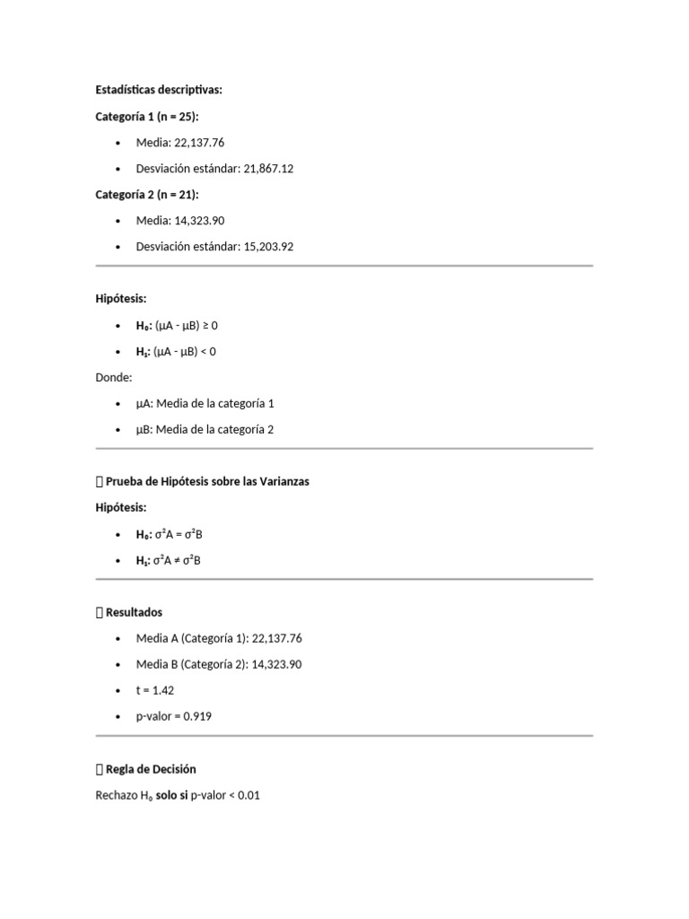 Estadísticas descriptivas | PDF
