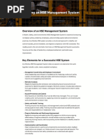 HSE Management System Overview | PDF | Risk | Occupational Safety And ...